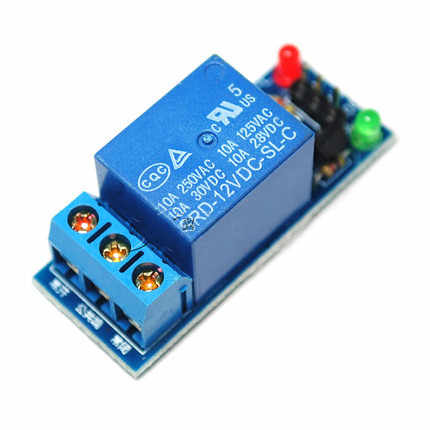 1 Channel 12V Relay Module Interface Board Shield Low Level Electronic ...