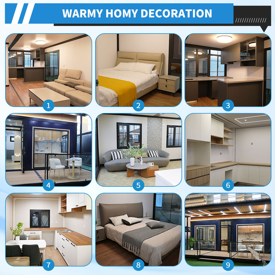 Double Wing Foldable Expandable Container House Prefabricated House ...