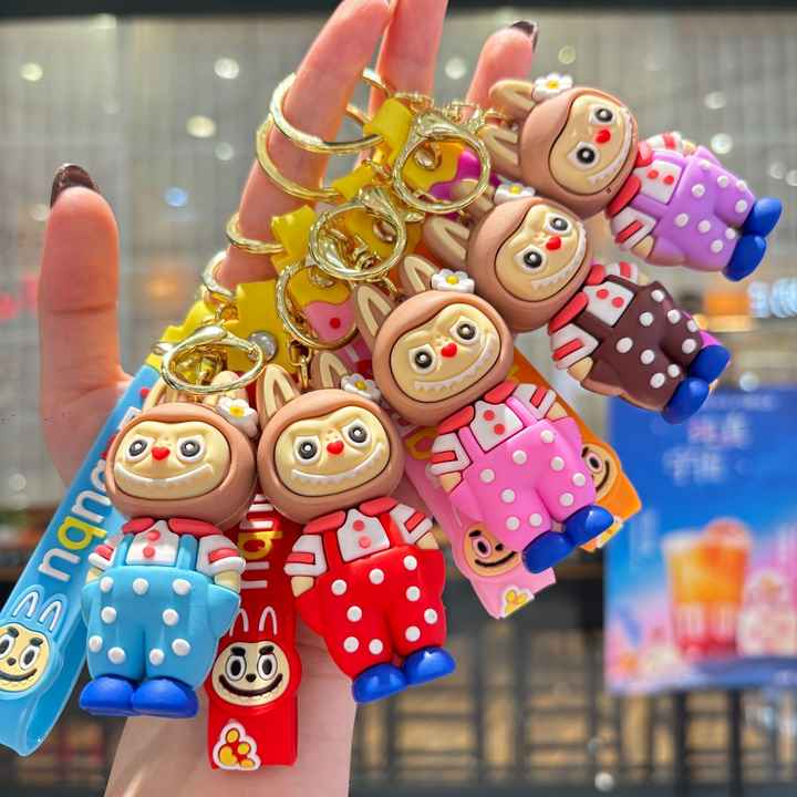 Trendy for Labubu Cross-Border PVC Keychain Cute Little Sheep Hanging ...