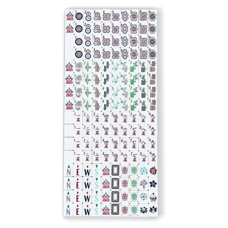 Luxury American Mahjong160-Tile 4-Layer Acrylic Precision Construction ...