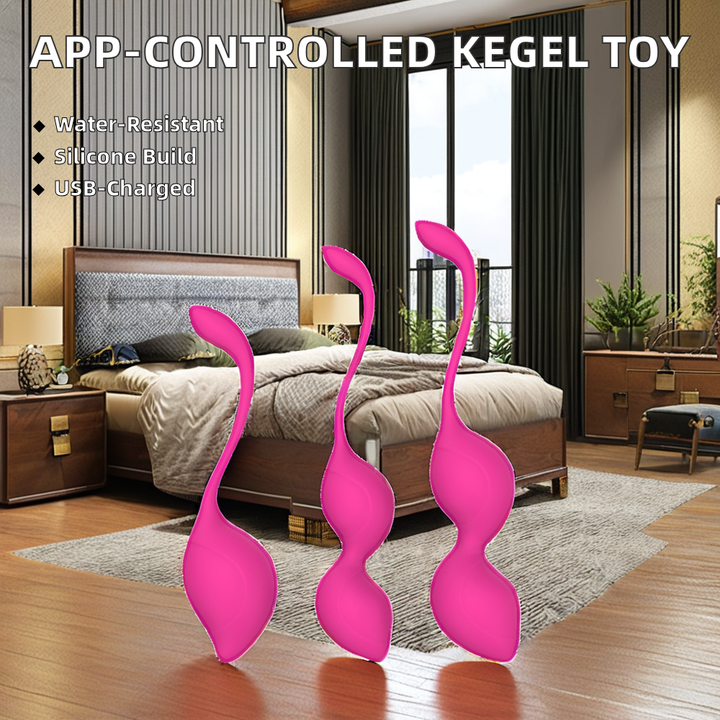 Mini Kegel Ball Vibrator for Women App Remote Control for Egg Sex Toys ...