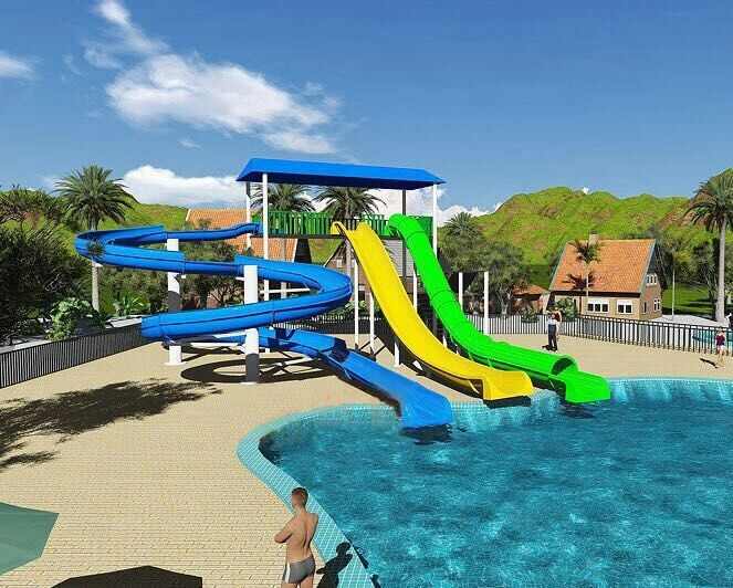 Outdoor Aqua Water Park Design Water Funfair Rides Swimming Pool Slide ...