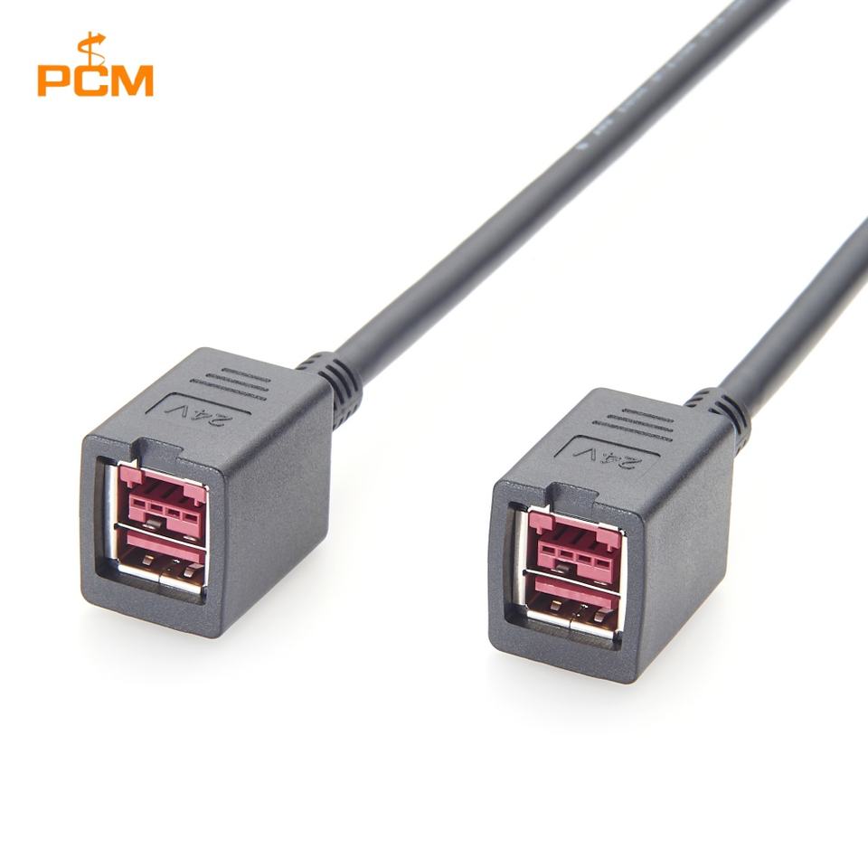 24V Powered USB Female to Female Gender Changer Extension Cable for POS ...
