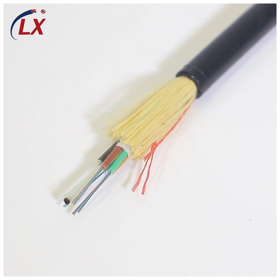 LX Outdoor Aviation ADSS Fiber G652D 24 6 8 12 24 48 96 144 Core Single ...
