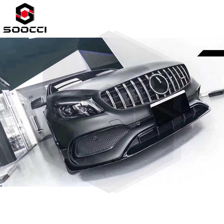 Carbon Fiber AMG Style Front Splitter Lip Set for Mercedes Benz A-Class ...