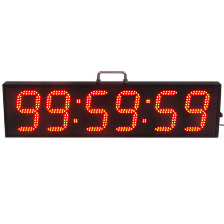 Large 6" IP65 Waterproof Remote Control Digital Wall Clock for Marathon ...