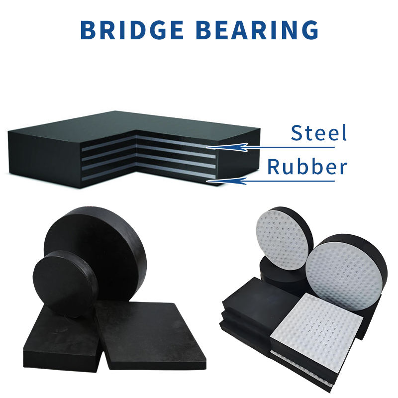 Construction Rubber Bearing Elastomeric Bridge Rubber Bearings Plate ...