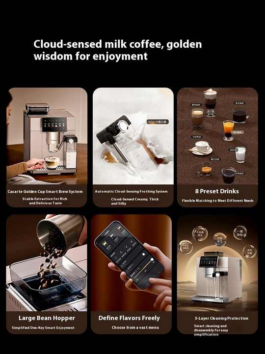 Haier Casarte [Gold Cup Pro] Small Household Automatic Italian Coffee ...