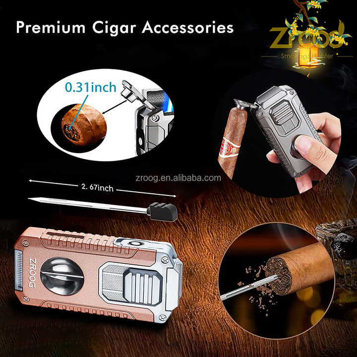 Multi-functional Cigar Lighter Accessories 4-in-1