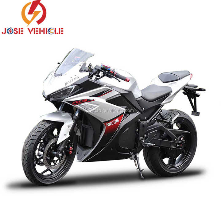 5000w High Speed Racing Electric Motorcycle for Adult with led light ...