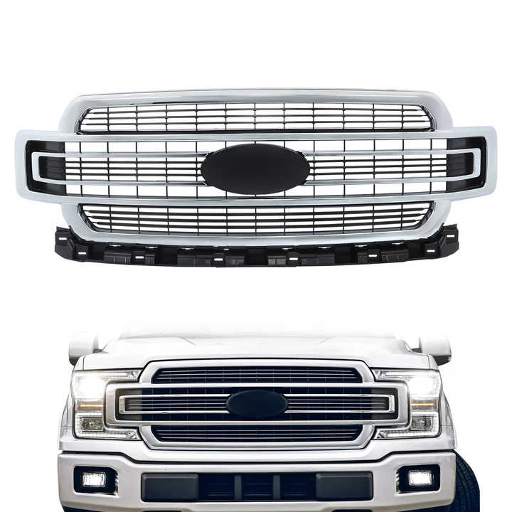 High - End Version Car Grills F150 2018-20 Modified Front Bumper Grille ...