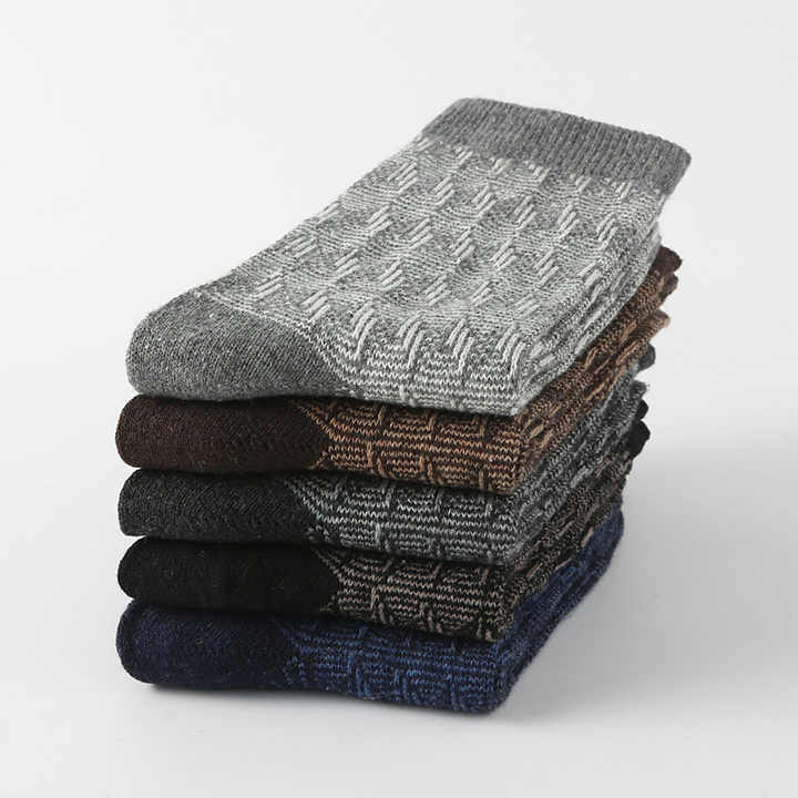 High Quality Cotton Gift Box 5 Pack Socks for Men