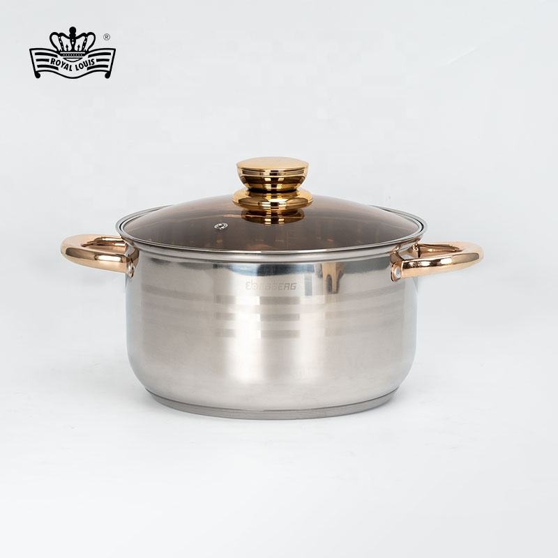 Royal Louis 12-Piece Stainless Steel Cookware Set with 5-Layer Bottom ...
