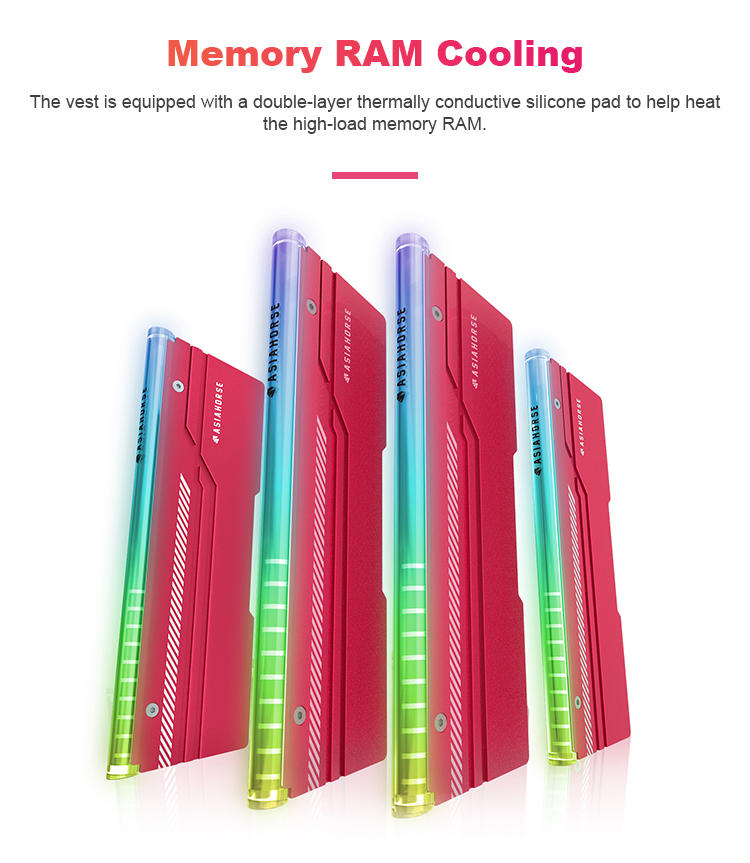 5v Argb Ram Cooler Colorful Lights Memory Module Radiator Cooling ...
