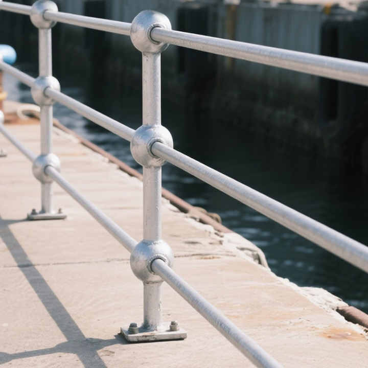 Building Material Mild Steel Stanchions Industrial Safety Handrail ...