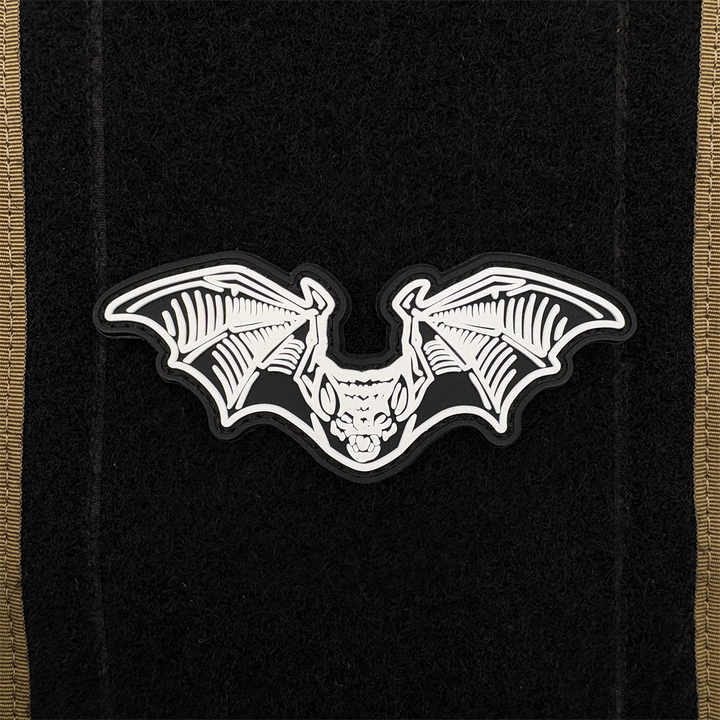 BAT Bat Morale Badge Patch PVC Soft Velcro Arm Badge Night Light Patch ...