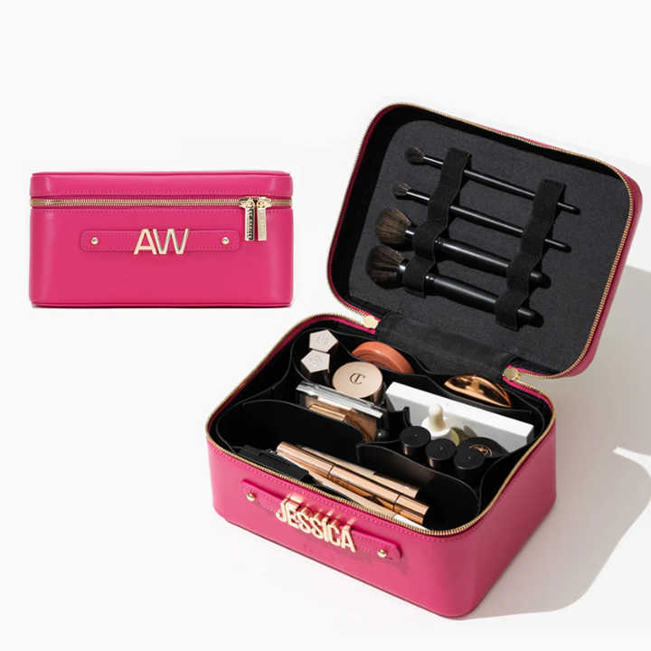 Western Portable Travel Soft Pu Vanity case Box Factory Custom ...