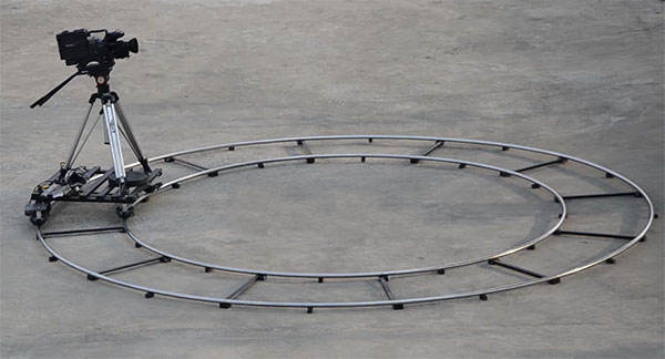 360 Degree Rotation Camera Dolly Track 1.5m Stainless Steel Curved Rail ...