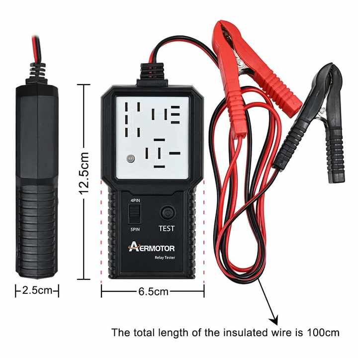 Automotive Relay Tester Relay Analyzer 12V24V Universal Four Pin Five ...