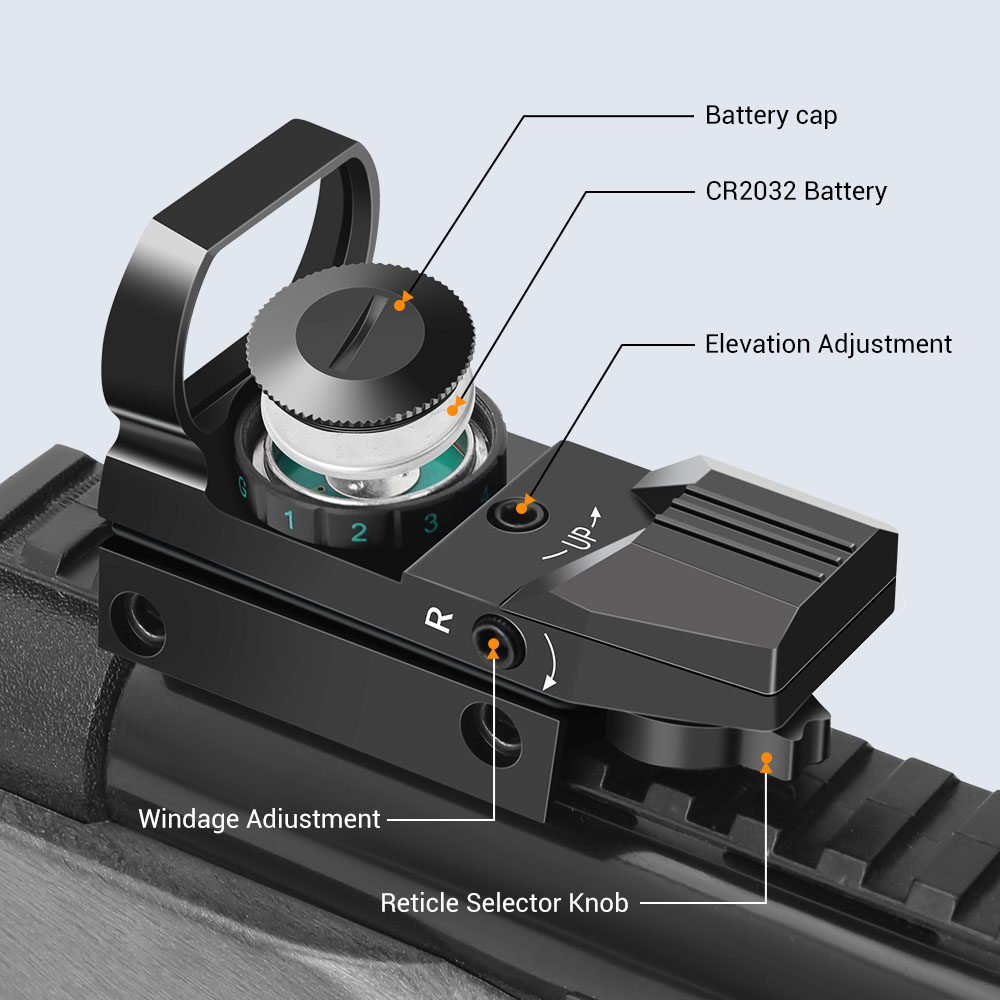 Spot Optical Holographic Hunting Red And Green Dot Aiming Reflex ...