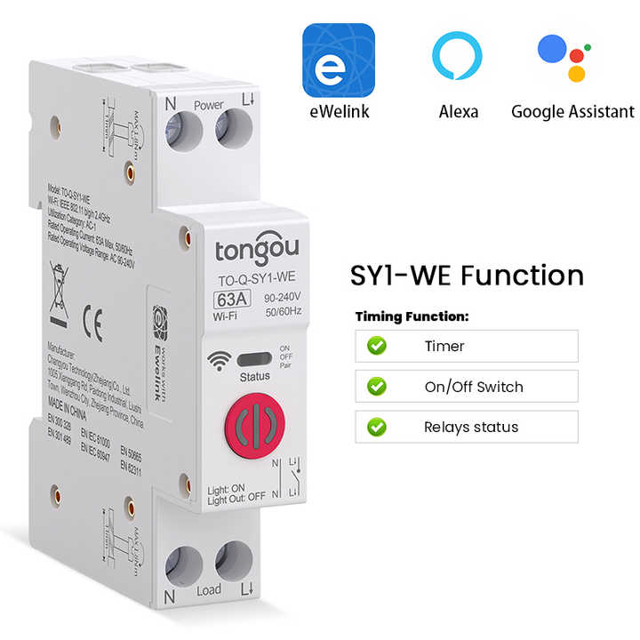 TONGOU Ewelink Switches - Smart Home 1P Devices & Energy Meter