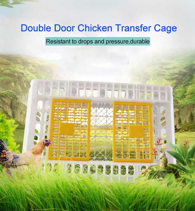 Best Selling Portable Double Door Chicken Transport Cage Two Doors ...