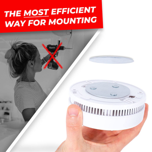 No Drill Smoke Detector Magnetic Mount | Durable & Easy Install