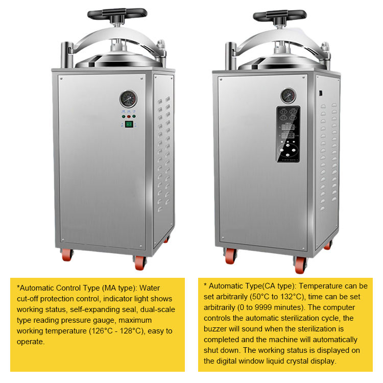 BAXIT 50L Stainless Steel Automatic Vertical Pressure Steam Sterilizer ...