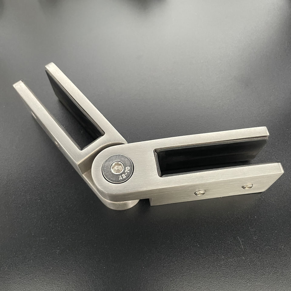 Modern Frameless Glass Railing Adjustable Connector Clamp for 10-12mm ...