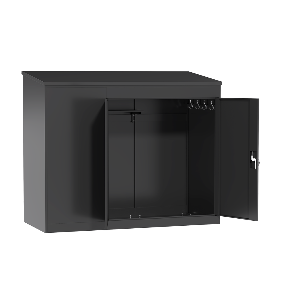 Outdoor Storage Cabinet Steel Waterproof Shed Outdoor Bike Storage Shed ...
