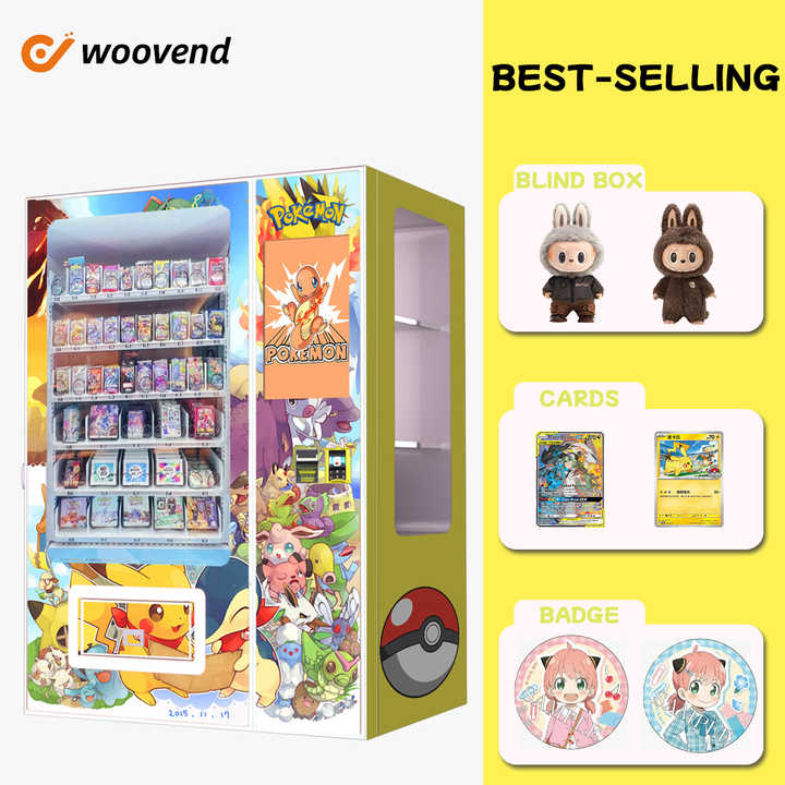 Customized Blind Box Vending Machine With Card Reader Trading Card ...