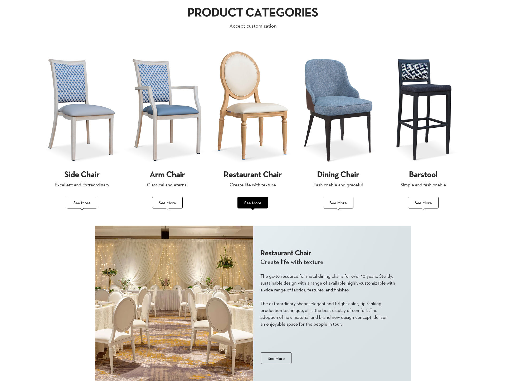 Heshan Ysl Furniture Co., Ltd. - Hotel Chairs, Restaurant Chairs