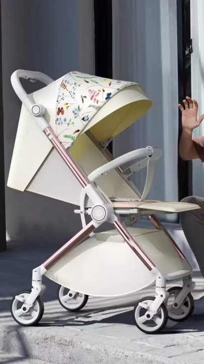 High-Viz Metal Lightweight Foldable Baby Stroller with Two-Way ...
