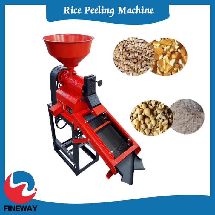 Rubber Roller Rice Peeling Machine Automatic Dehuller for Paddy Corn ...