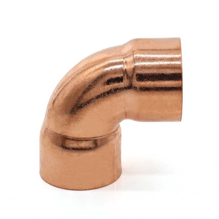 90 Degree Copper Elbow Fittings, High-quality Thick Walled Copper ...
