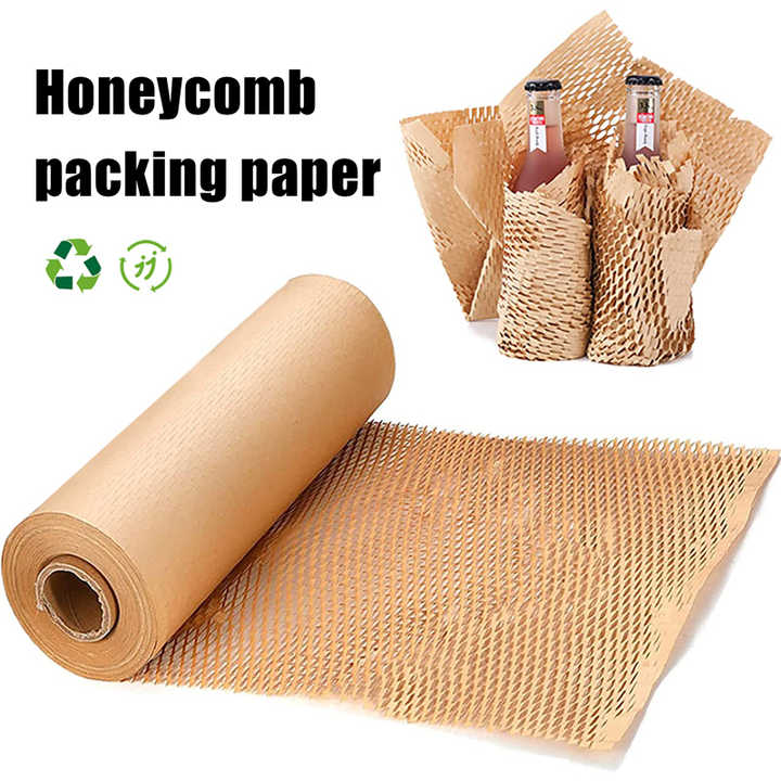 Eco-friendly Honeycomb Paper Wrap - Biodegradable & Recyclable