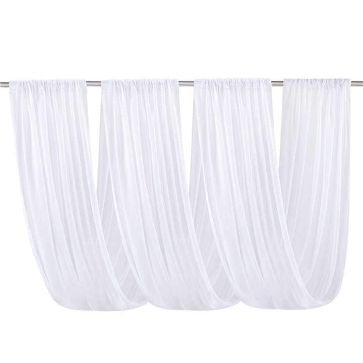 Modern 100D Chiffon Gauze Ceiling Hanging Cloth Wedding Photo Props ...