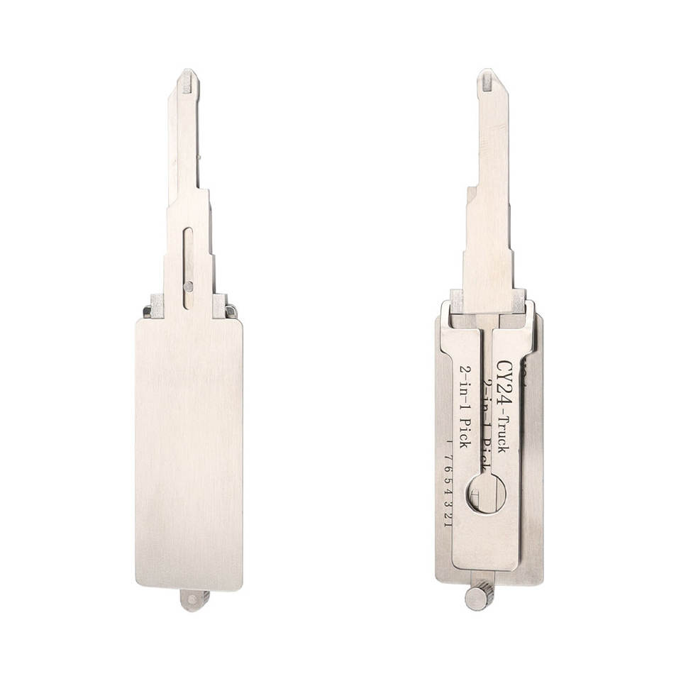 Lishi Tool 2 in 1 Lishi Locksmith Tool CY24 Truck Dwo4r 2in1 Decoder ...