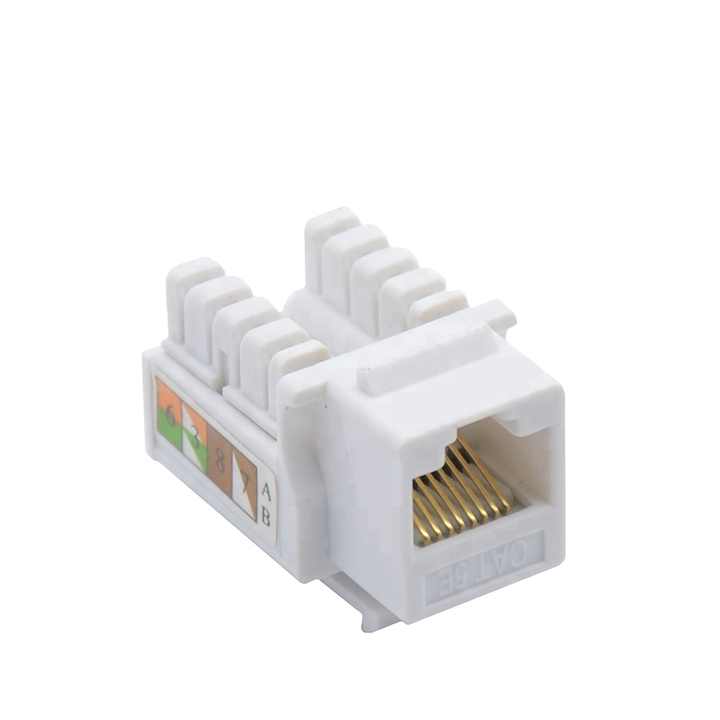 MT-5102 CAT5E RJ45 Female Connector - Dual IDC Keystone Jack
