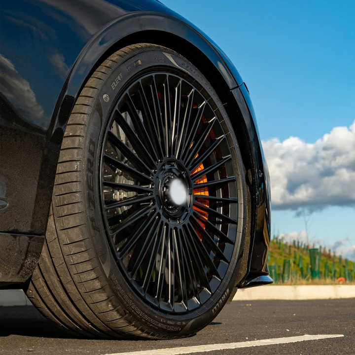 Custom Forged 5x112 5x120 5x114.3 Aluminum Alloy Rims New Black ...