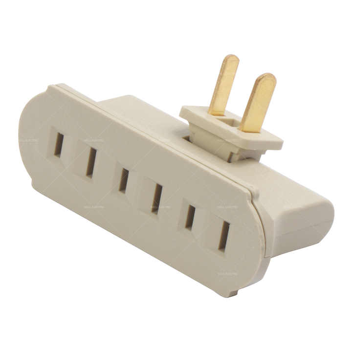 3-outlet Grounding Adapter - Heavy-Duty Power Adaptor