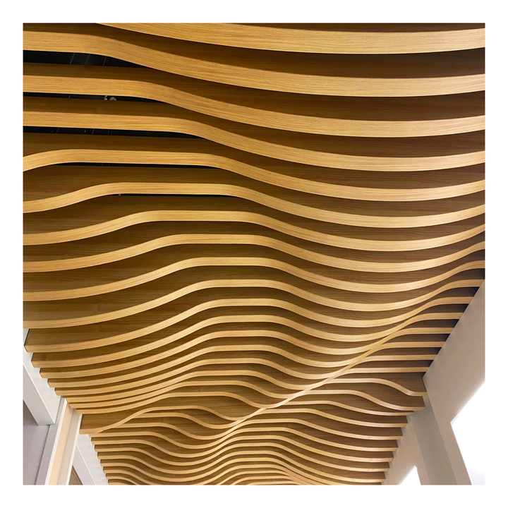 Aluminum Art Wave Ceiling Tiles - Durable & Stylish