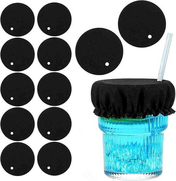 Custom Outdoor Bar Ladies Drink Guard Scrunchies and Drink Cover ...