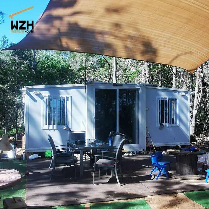 2 Bedroom 20ft 40ft Prefab Modular Foldable Expandable Container House with Toilet Bathroom ...