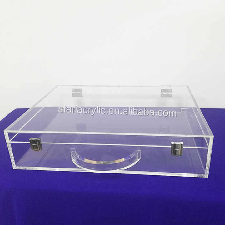 Clear Acrylic Briefcase - Customizable Suitcase Design