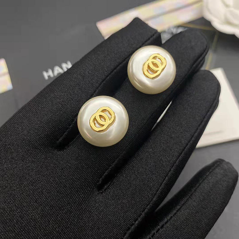 Luxury Famous Designer Brand c and c Letter High Quality Vintage Pearl ...