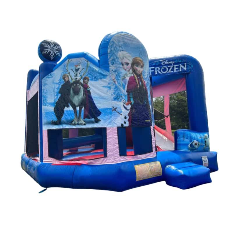 Themed Party Supplies Kids Frozen Castle 5 in 1 Bounce House Combo ...
