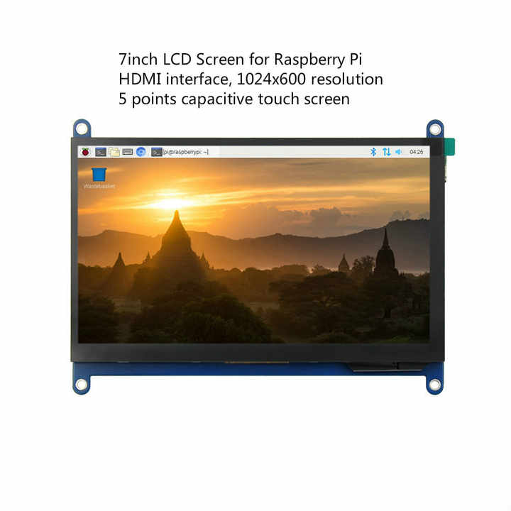 Raspberry Pi 7-Inch IPS Touch Screen - 1024x600 Resolution