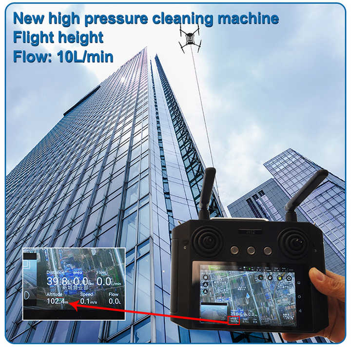 High Work Efficiency Flying Drones 150 Meters Height Cold Water ...