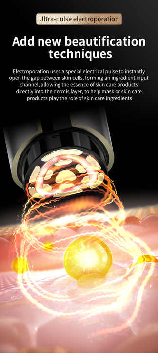 Handheld Galvanic Spa Electroporator Skin Tightening Face Lift ...